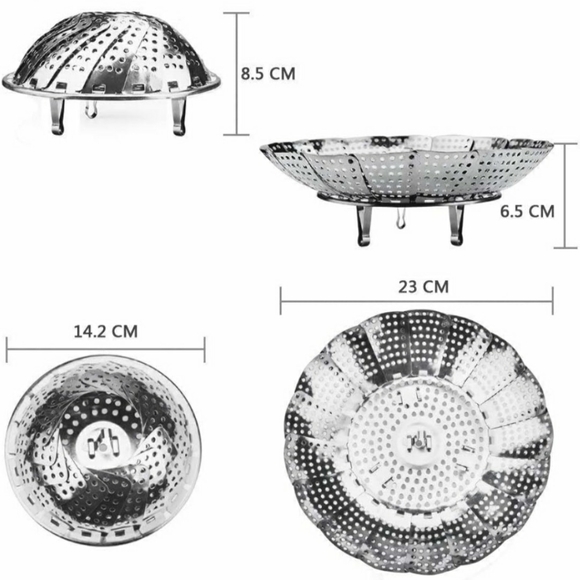 Kitchen | Steamer Insertsteamer Insert For All Pots From 18 To 27 ...